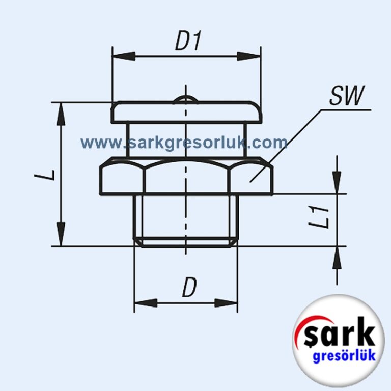 Button-head Grease Nıpples DIN 3404 180° M1 MS
